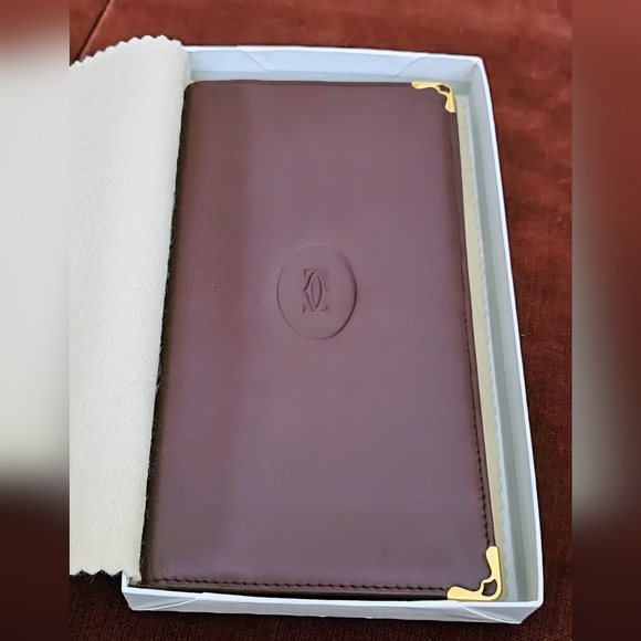 Cartier | Bags | Cartier Leather Double C Long Wallet 725x4 Card ...